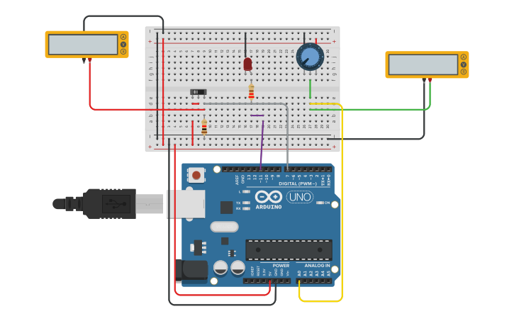 Circuit design MANEJO ADC | Tinkercad