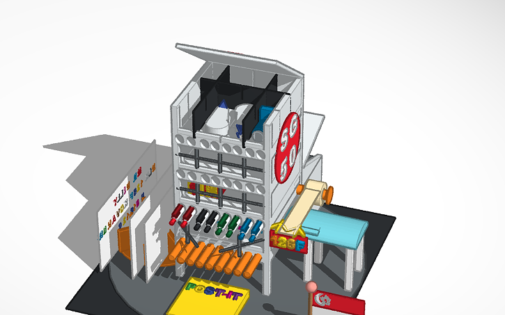 3D design HDB Desk Organiser - Tinkercad