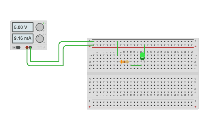 Circuit design circuito Led | Tinkercad