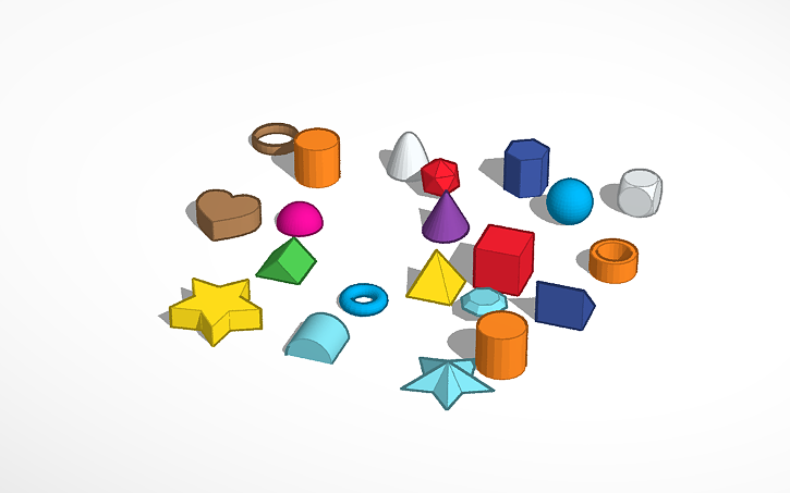 3d Design Shapes Tinkercad