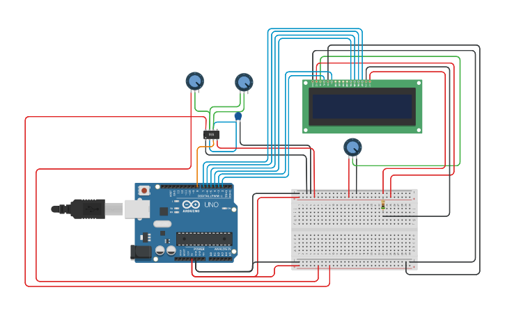 Circuit Design Frequency Counter Tinkercad