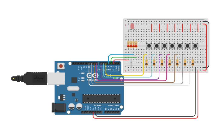 Circuit design RGB Manual | Tinkercad