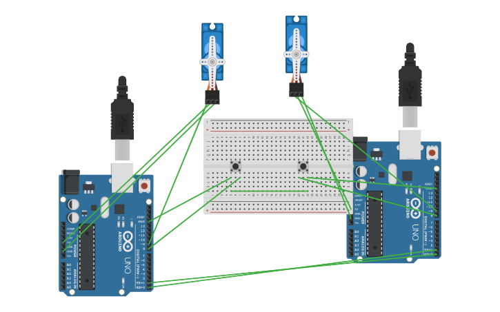 Circuit Design Servo Uart Uts Tinkercad