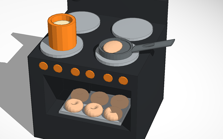 3D design Stove - Tinkercad