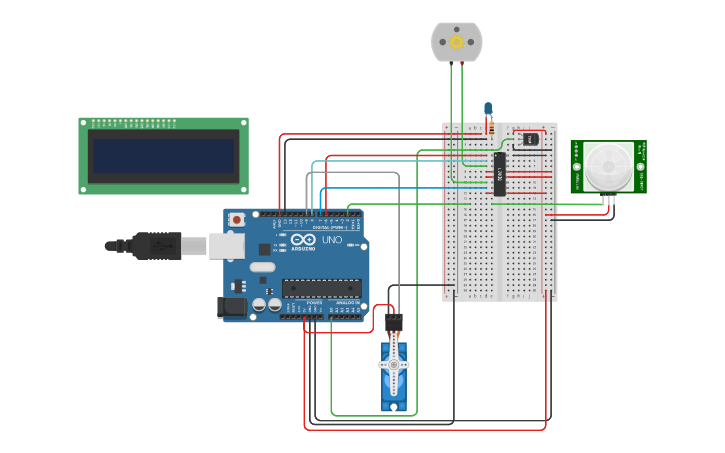 Circuit design SENSOR KIPAS | FARHAN | Tinkercad