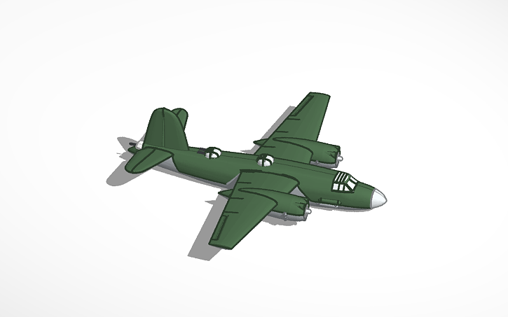 3D design ww2 plane - Tinkercad