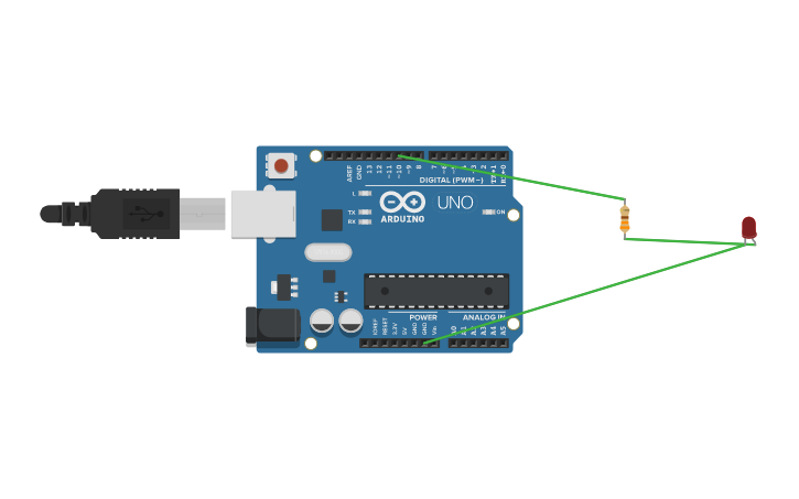 Circuit Design Traffic Light Tinkercad
