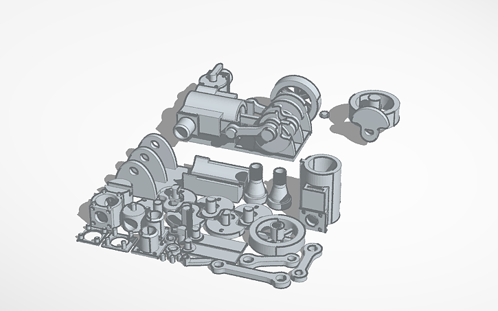 3D design Working Pneumatic / Hydro Piston Engine | Tinkercad