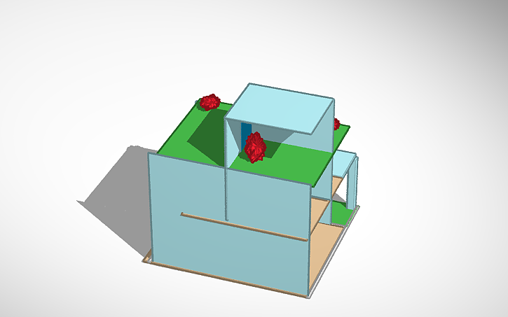 3D design Glass Office Building - Tinkercad
