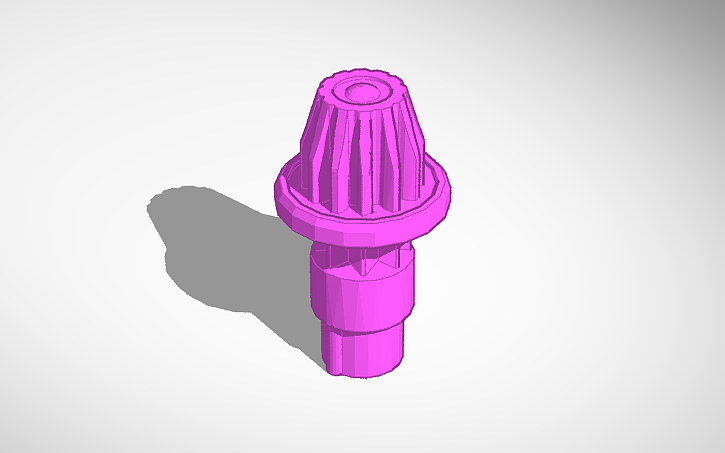 3D design Beyblade X Bit: Gear Point - Tinkercad