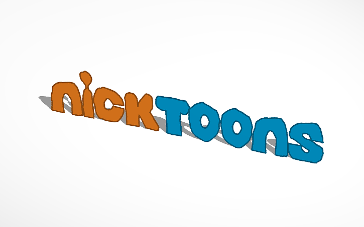 3D Design Nicktoons Logo Tinkercad 3D Design Nicktoons Logo Tinkercad