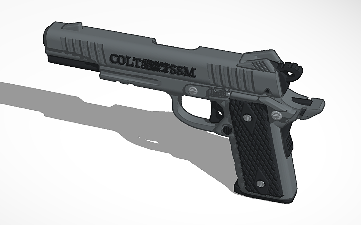3D design Colt M1911 - "Shadow Skin" Mod | Tinkercad