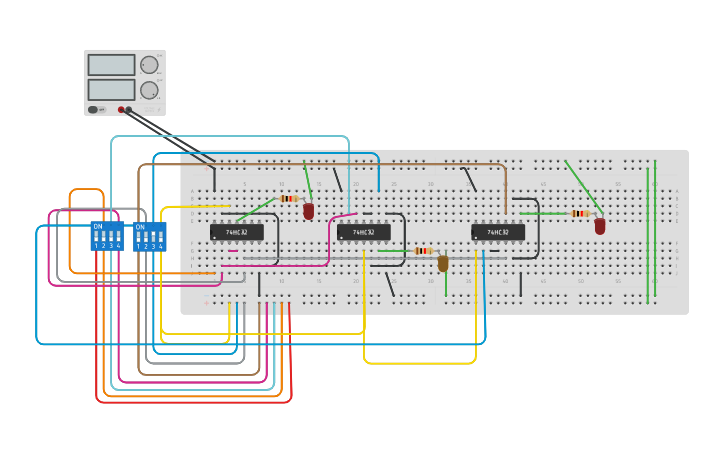 Circuit design 8 to 3 - Tinkercad