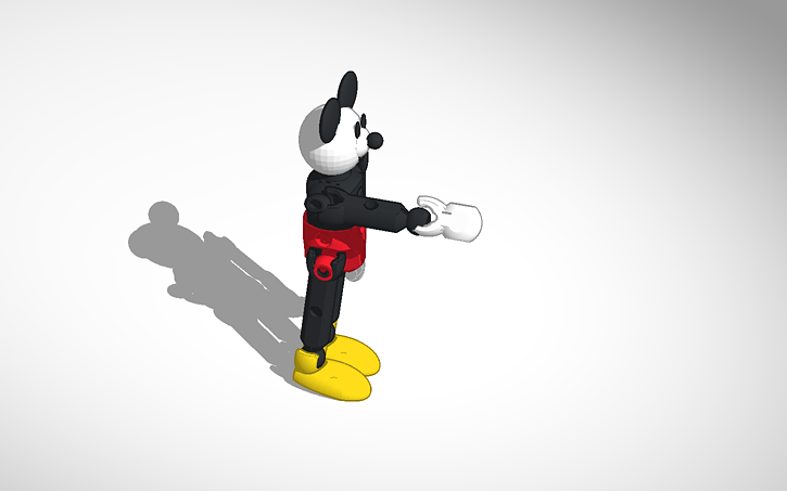 3D design Mickey Mouse - Tinkercad