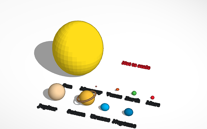 3D design Solar System - Tinkercad