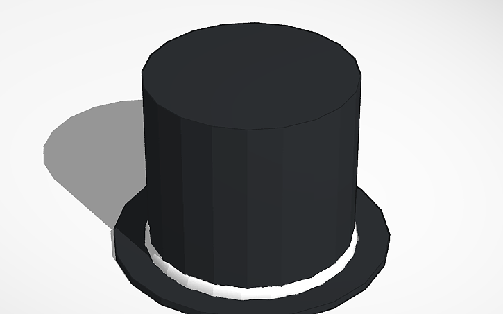 3D design top hat - Tinkercad