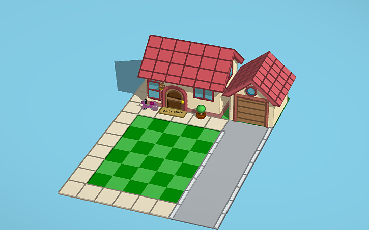 3D design Crazy dave house - Tinkercad