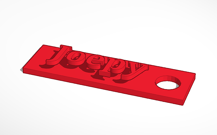 3D design Key chain - Tinkercad