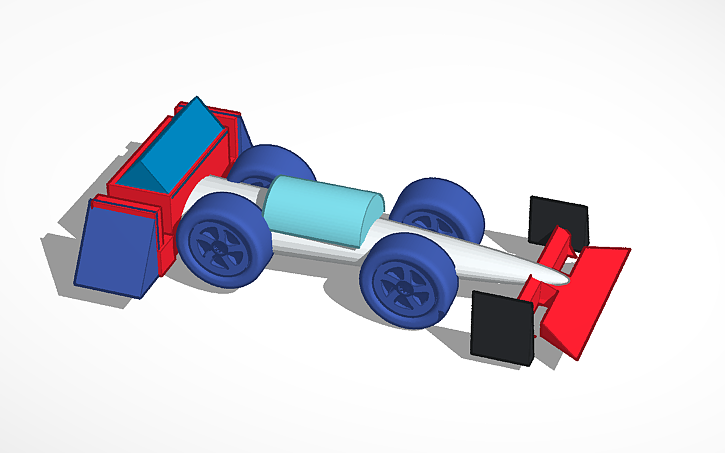 3D design F1 RACING CAR - Tinkercad