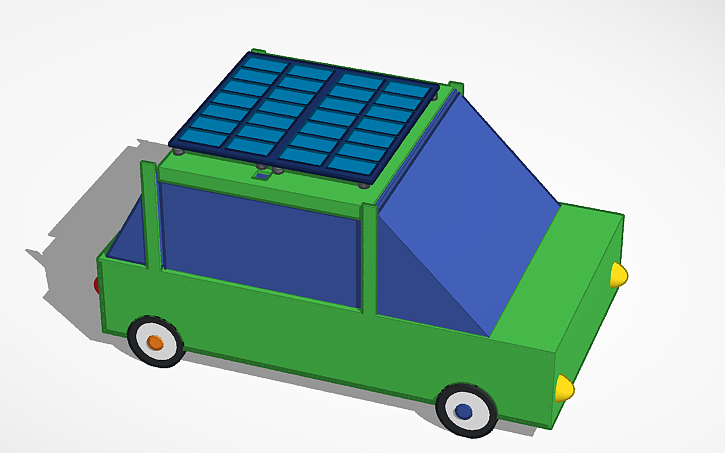 3D design solar car - Tinkercad