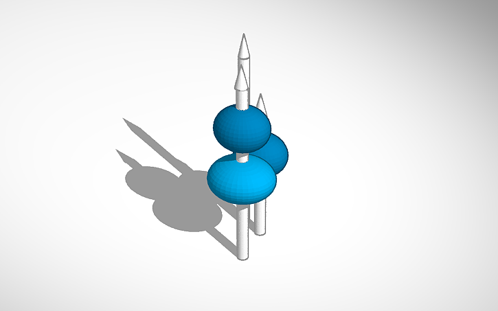 3D design kuwait tower - Tinkercad