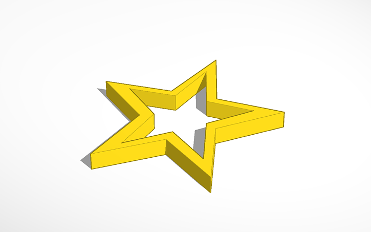 3D design Star - Tinkercad