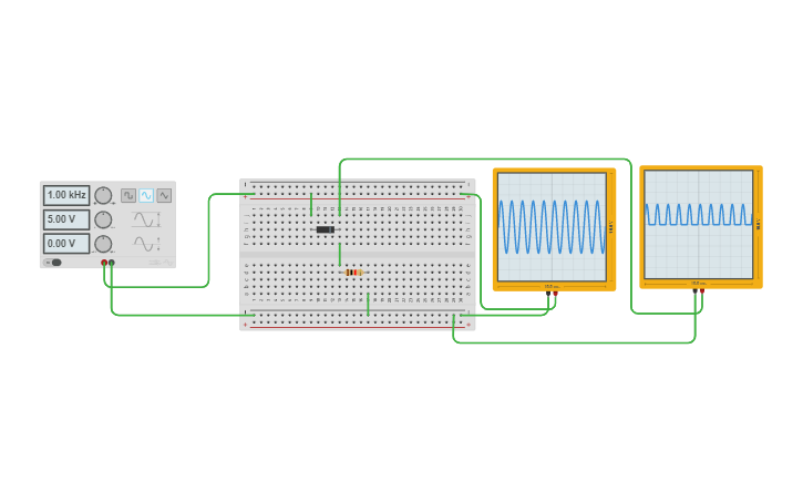 Circuit Design Half Wave Tinkercad