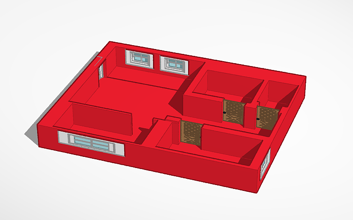 3D design Floor plan - Tinkercad