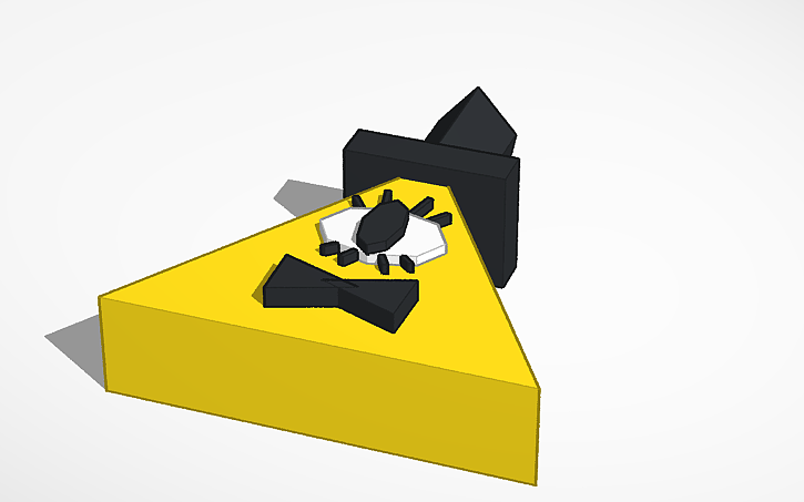 3D design Bill Cipher With Eyelashes - Gravity Falls - Tinkercad