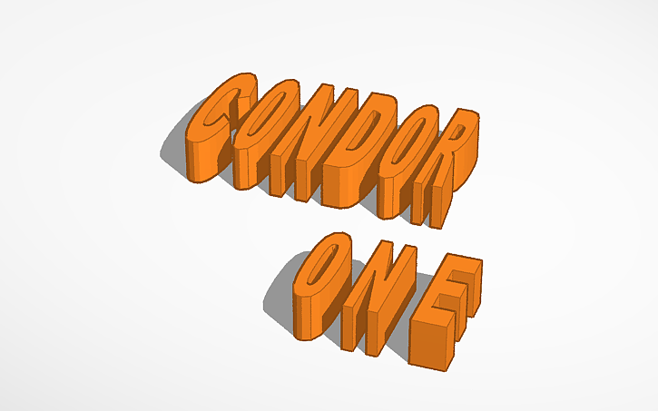 3D design condor one - Tinkercad