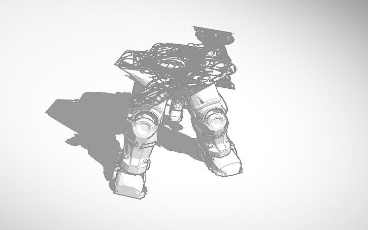 3D design Power armor (remix design) - Tinkercad