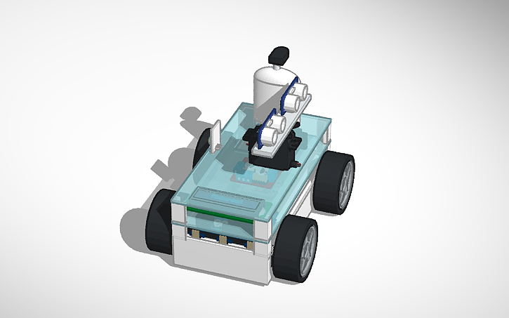 3D design COVID PROTECTIVE ROBOT - Tinkercad