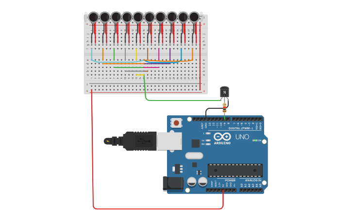 Circuit design big vibrator - Tinkercad