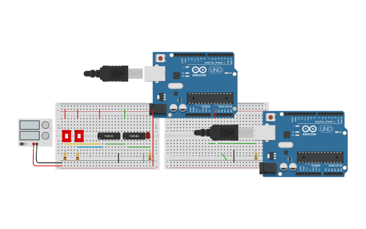 Circuit design OR GATE | Tinkercad