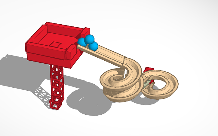 3d Design Spining Marble Run Sim Lab Tinkercad