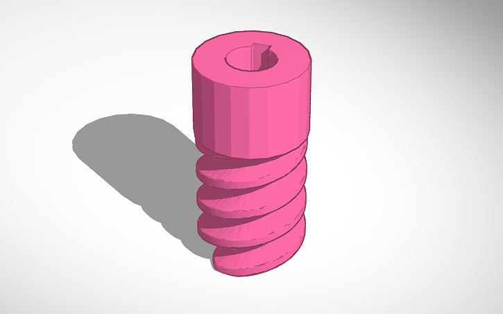 3D design worm fin | Tinkercad