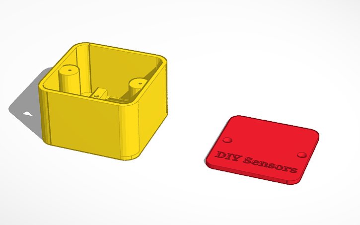 3d Design Themperature And Humidity Sensor Tinkercad