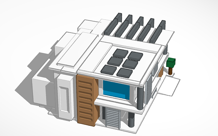 3D design Modern House - Tinkercad