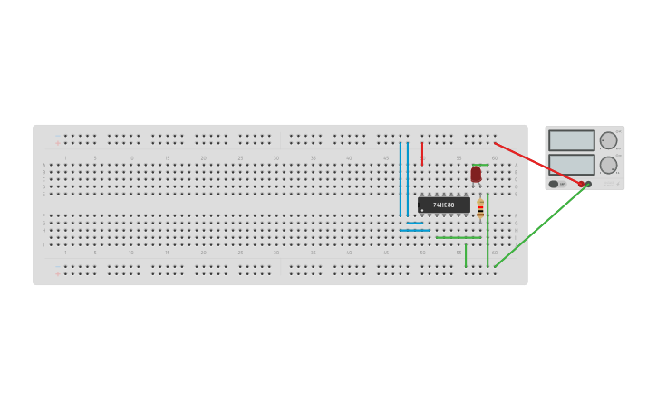 Circuit design Lab1-74HC08 | Tinkercad