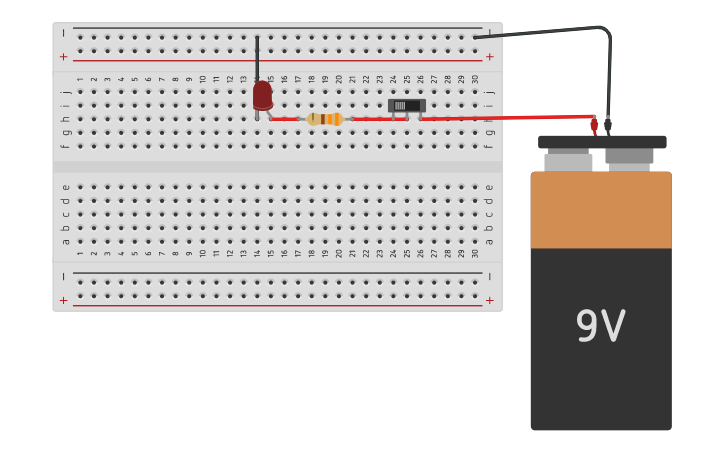 Circuit design A01- Build a Simple Circuit in Tinkercad - Tinkercad