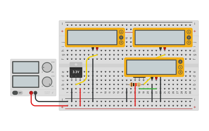 Circuit design Voltage regulators - Tinkercad