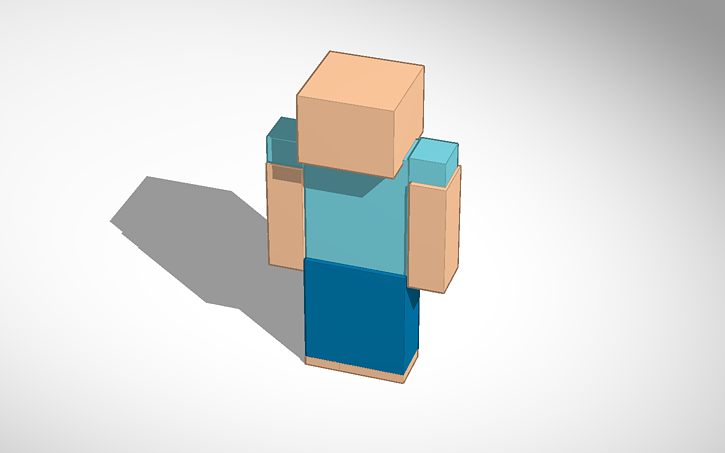 3D design Copy of minecraft steve | Tinkercad