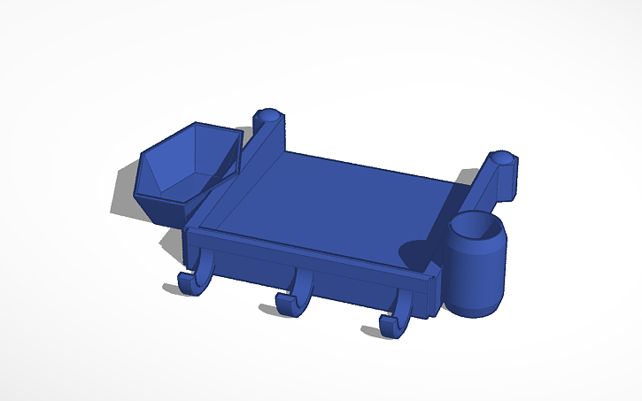 3D design Sticky Notes Holder - Tinkercad