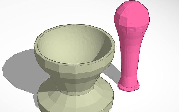 3D design grinder - Tinkercad