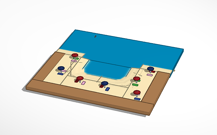 3D design Beach - Tinkercad