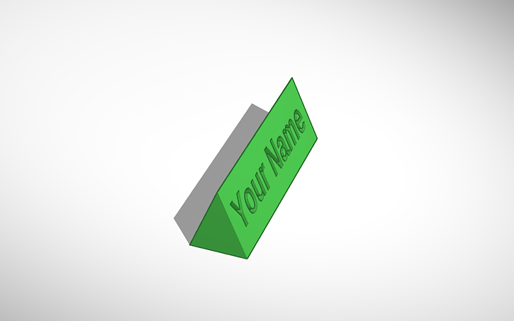 3D design Name Tag for You - Tinkercad