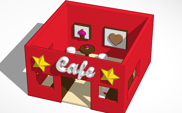 3D design Cafe-Кафе - Tinkercad