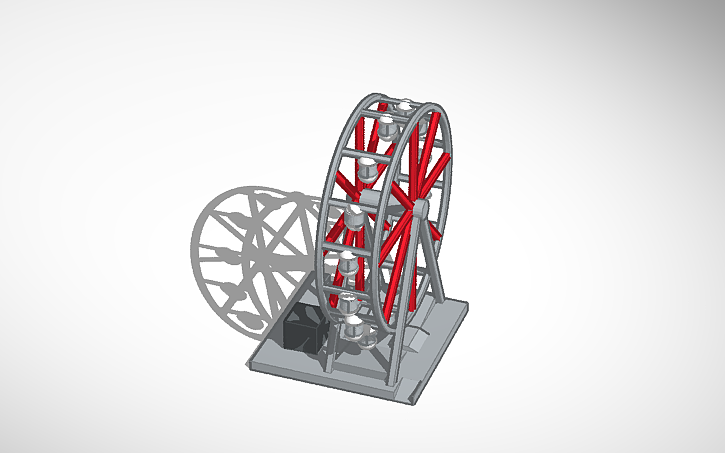 3D design ferris wheel - Tinkercad