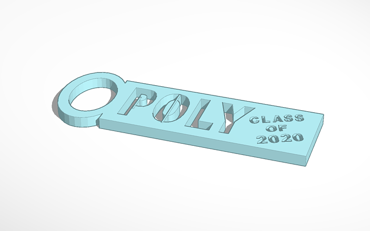 3D design Poly Key Chain 2020 | Tinkercad