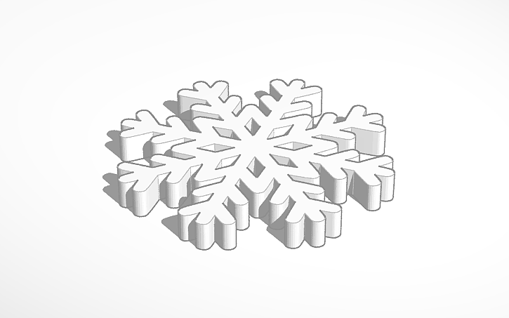 3D design Copy of Snowflake - Tinkercad